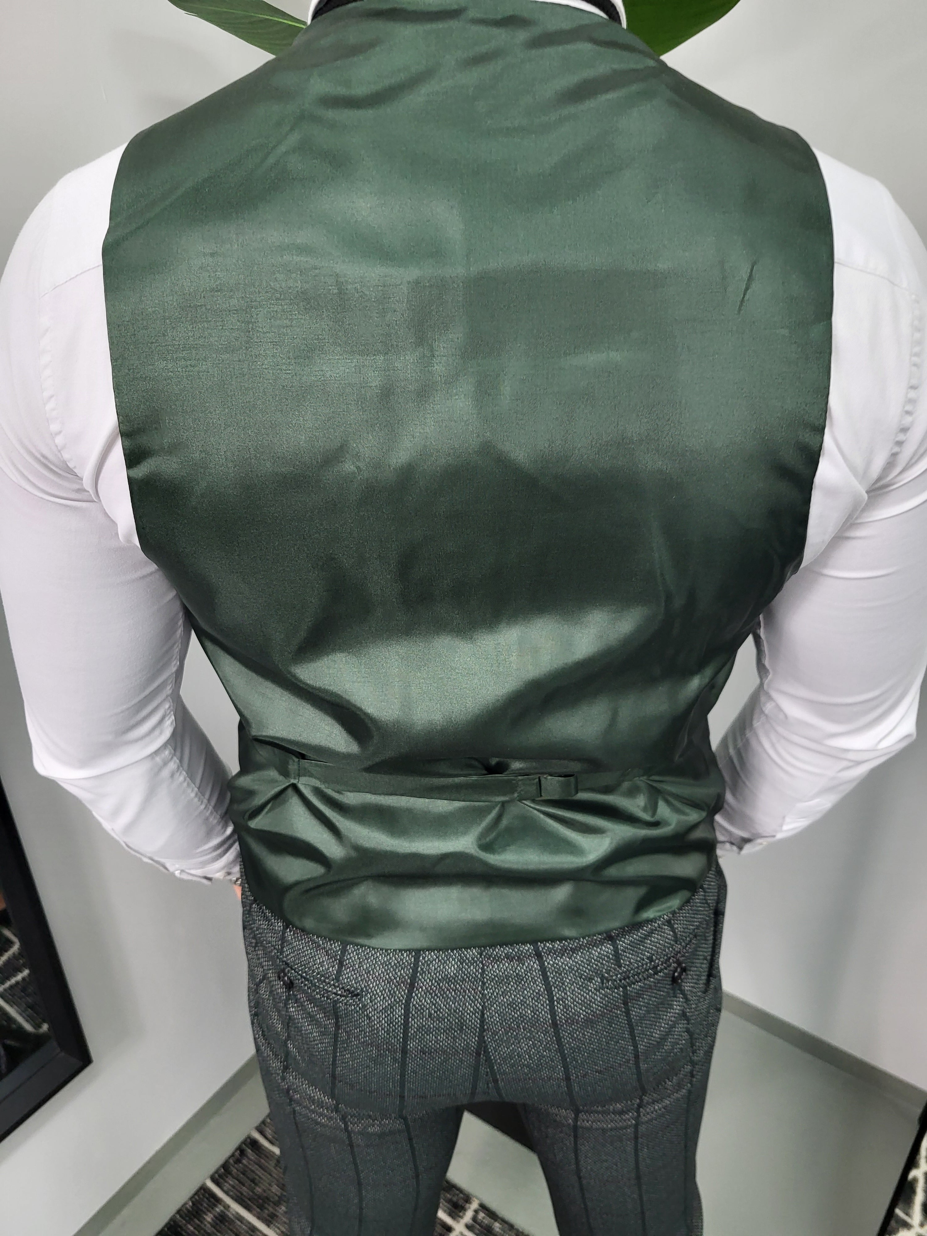 Merida Heren 3-delig Pak Groen Geruit – DOLPIERRE